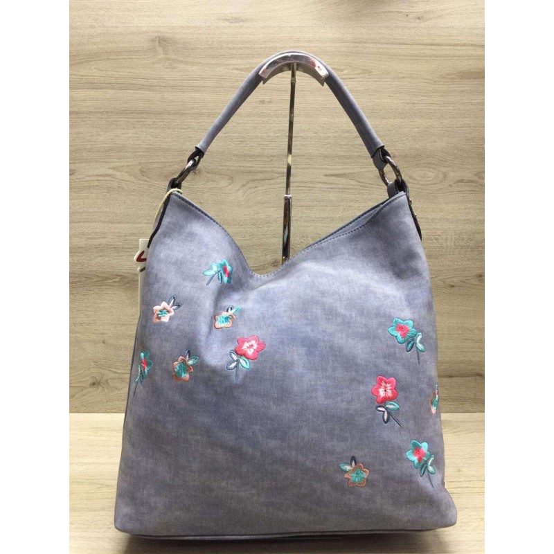 Vivace Blue Spring Blossom Tote Handbag