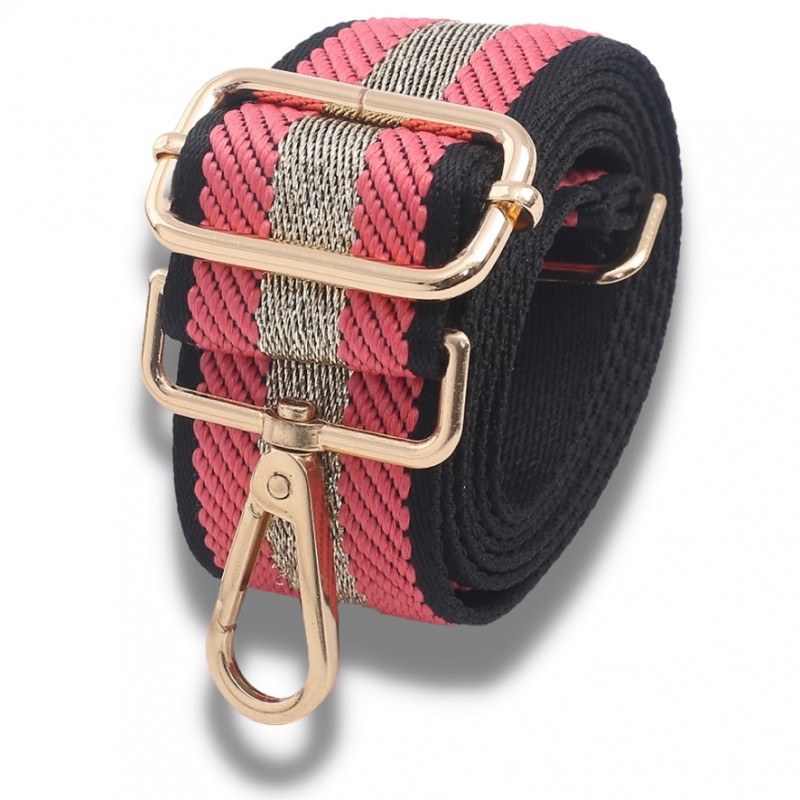 Bag Strap - Pink Stripe